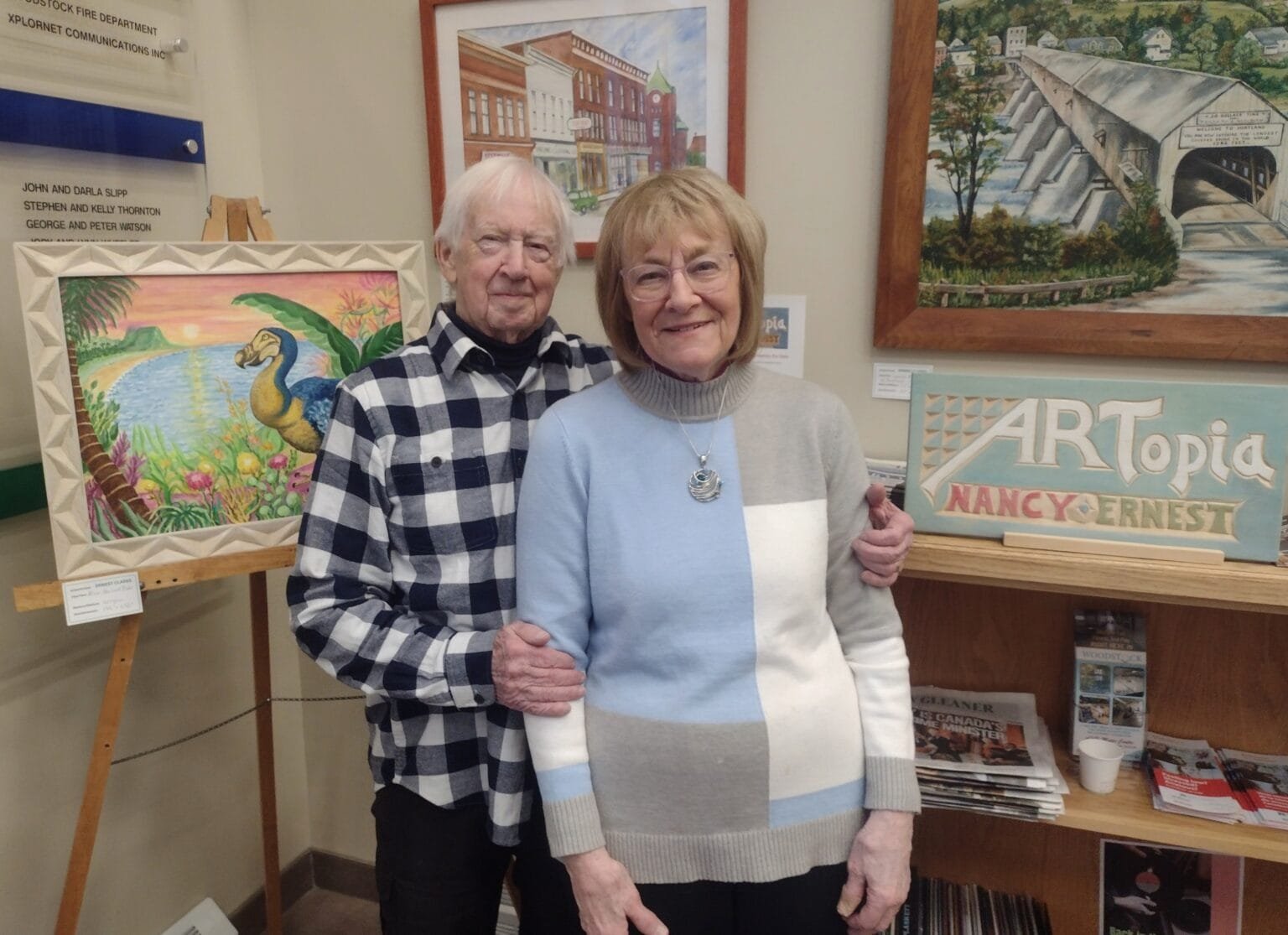Hartland couple shows off creative talent at art show | River Valley Sun