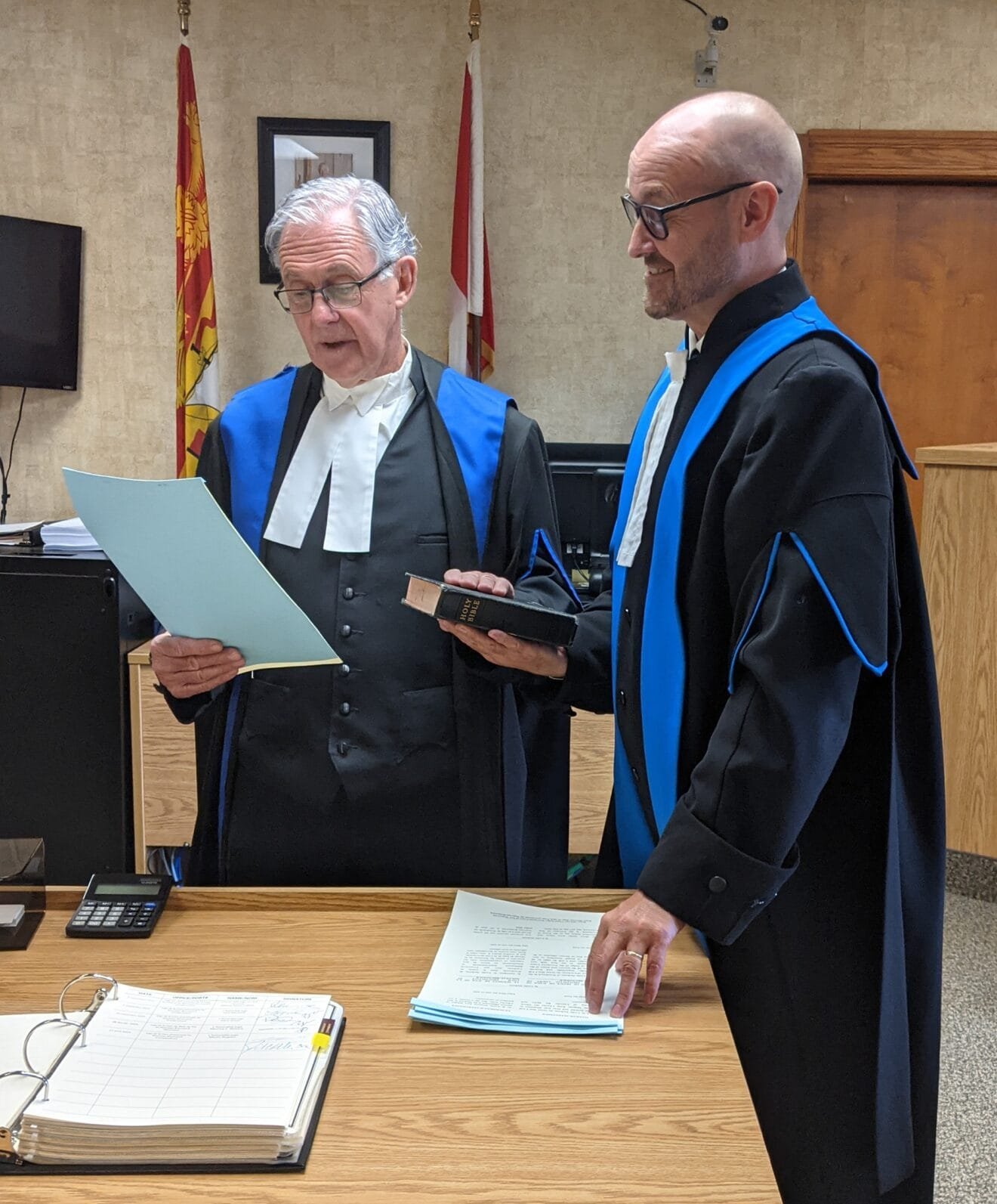 Judicial history made with return of two retired judges | River Valley Sun