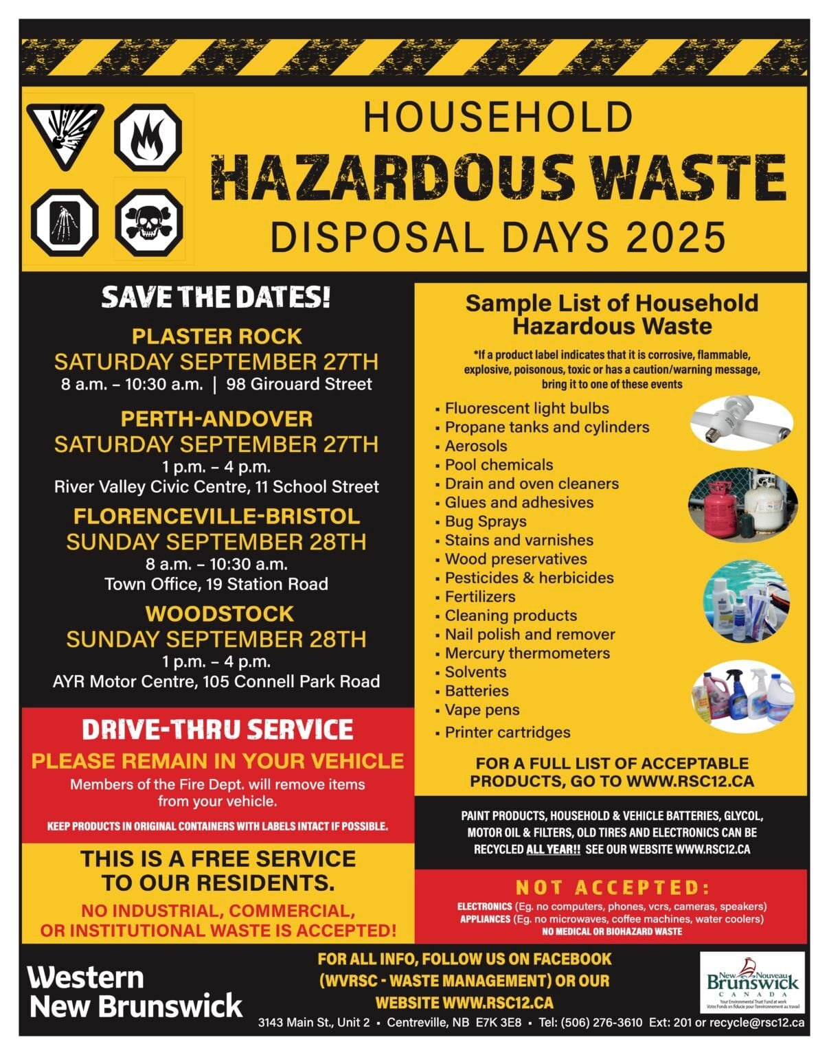 Household Hazardous Waste Disposal Days | River Valley Sun
